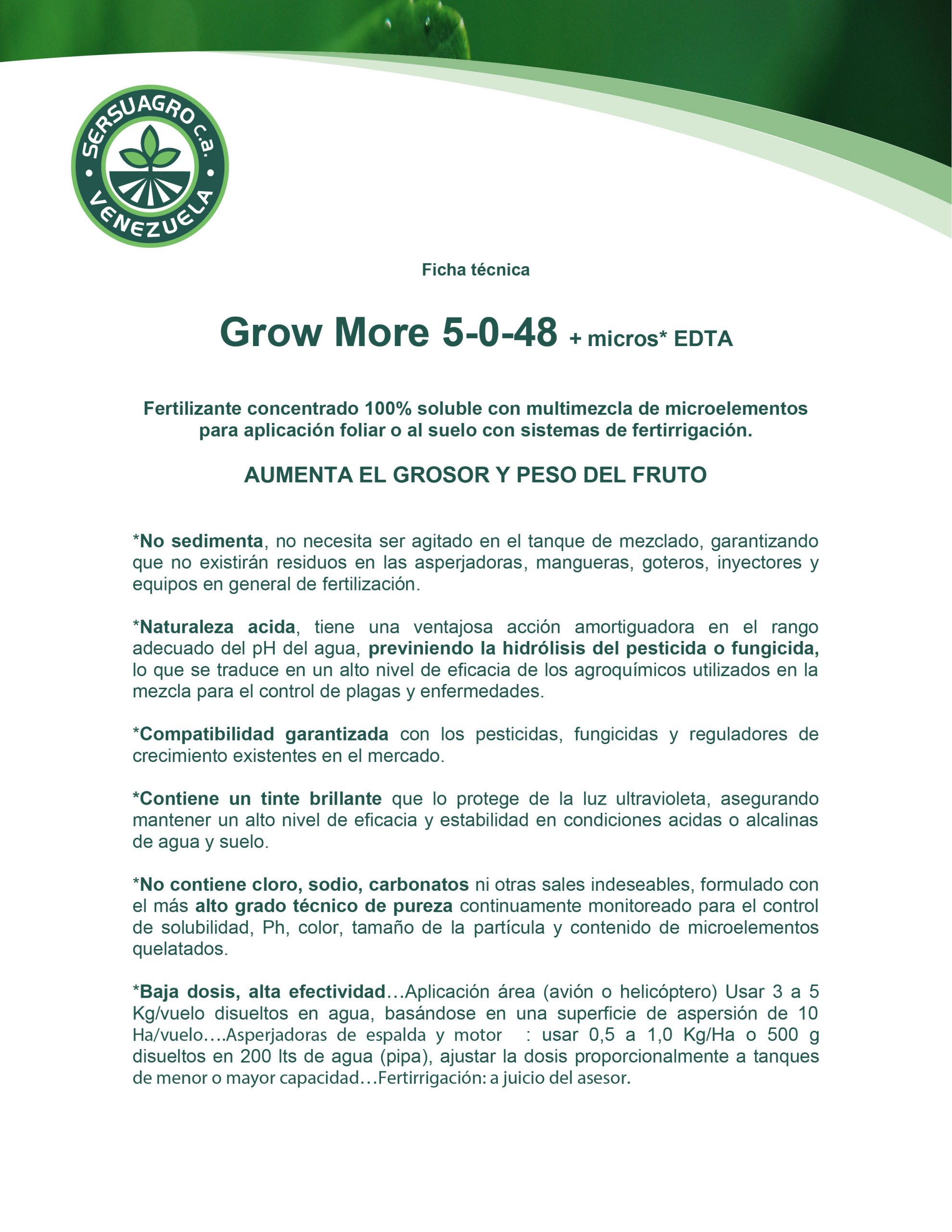 FICHA – GROW MORE 5-0-48 – SERSUAGRO